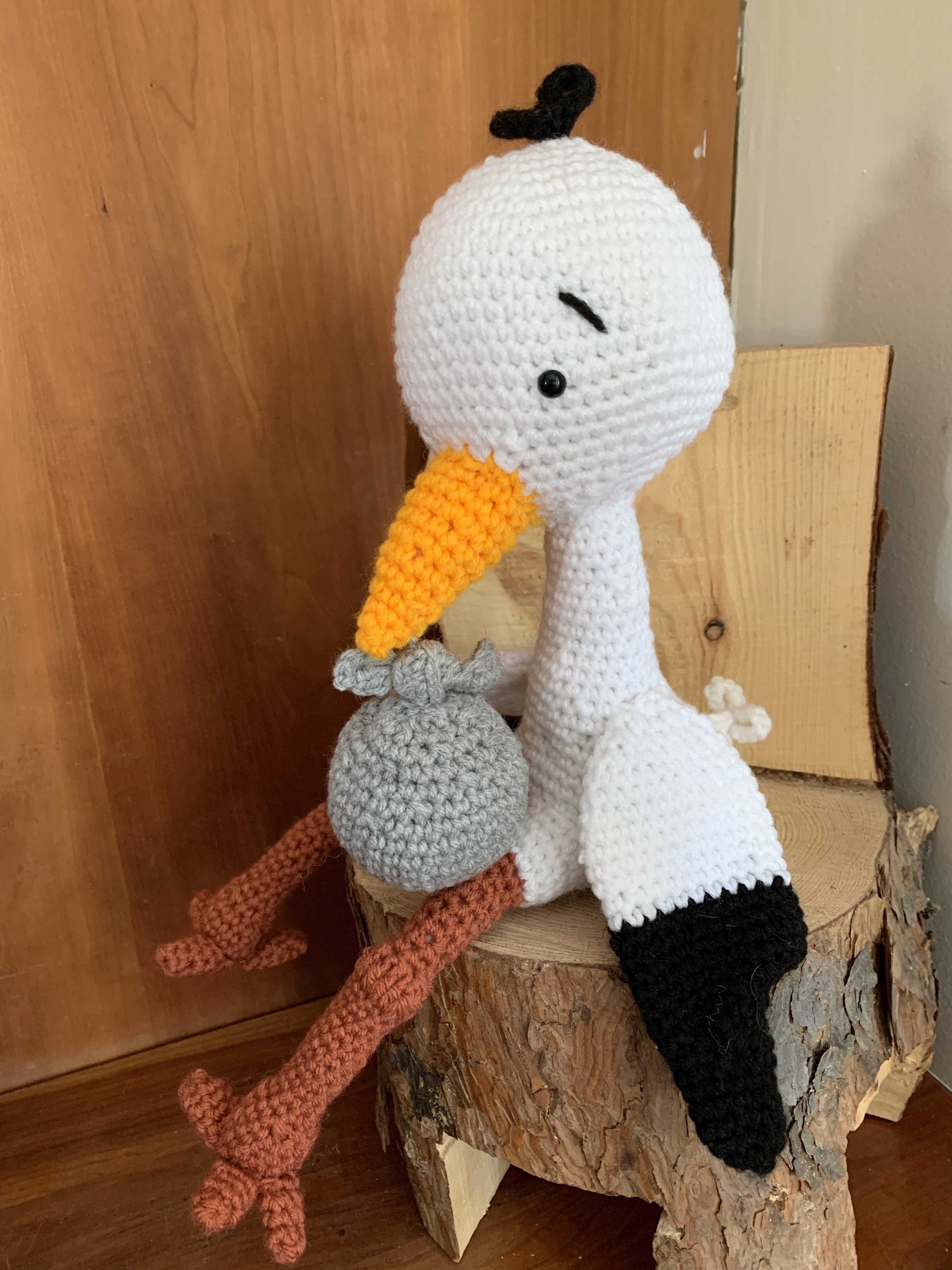 Amigurumi.com - Creations - Lucky the Stork from Zoomigurumi 7
