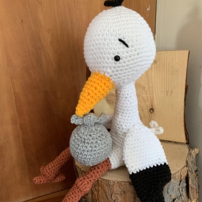 Amigurumi.com - Creations - Lucky the Stork from Zoomigurumi 7