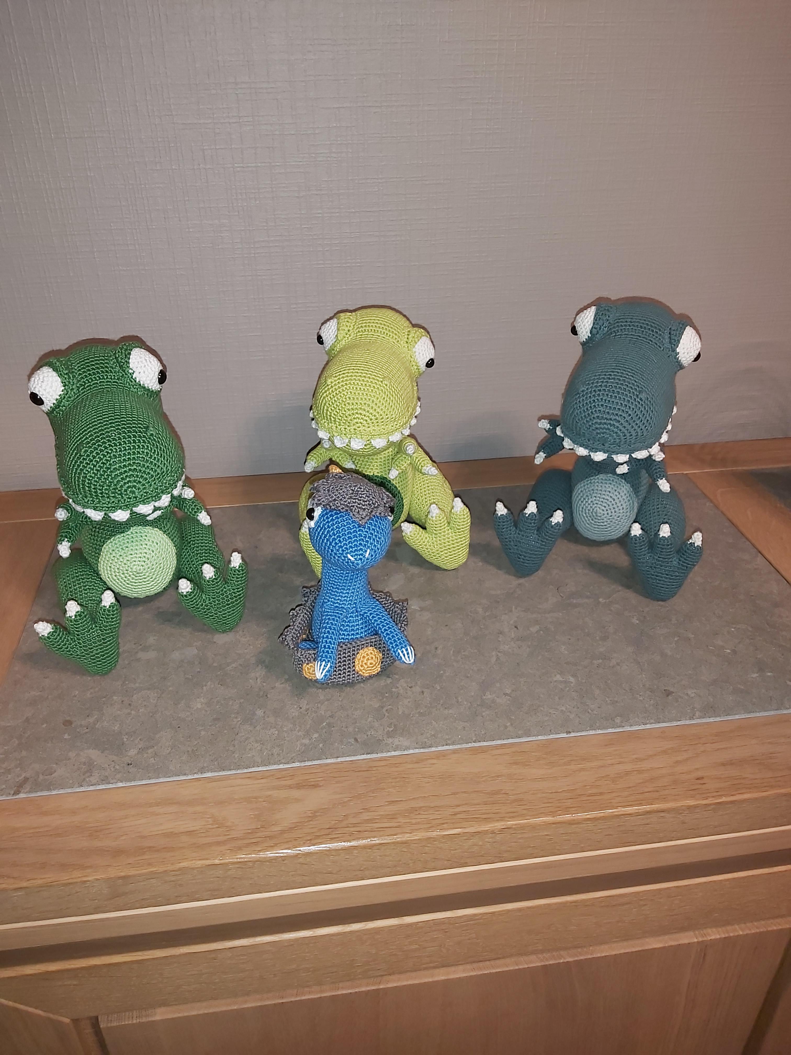 Amigurumi.com - Creations - Theo the T-Rex from Dinosaurs, Mammoths and ...
