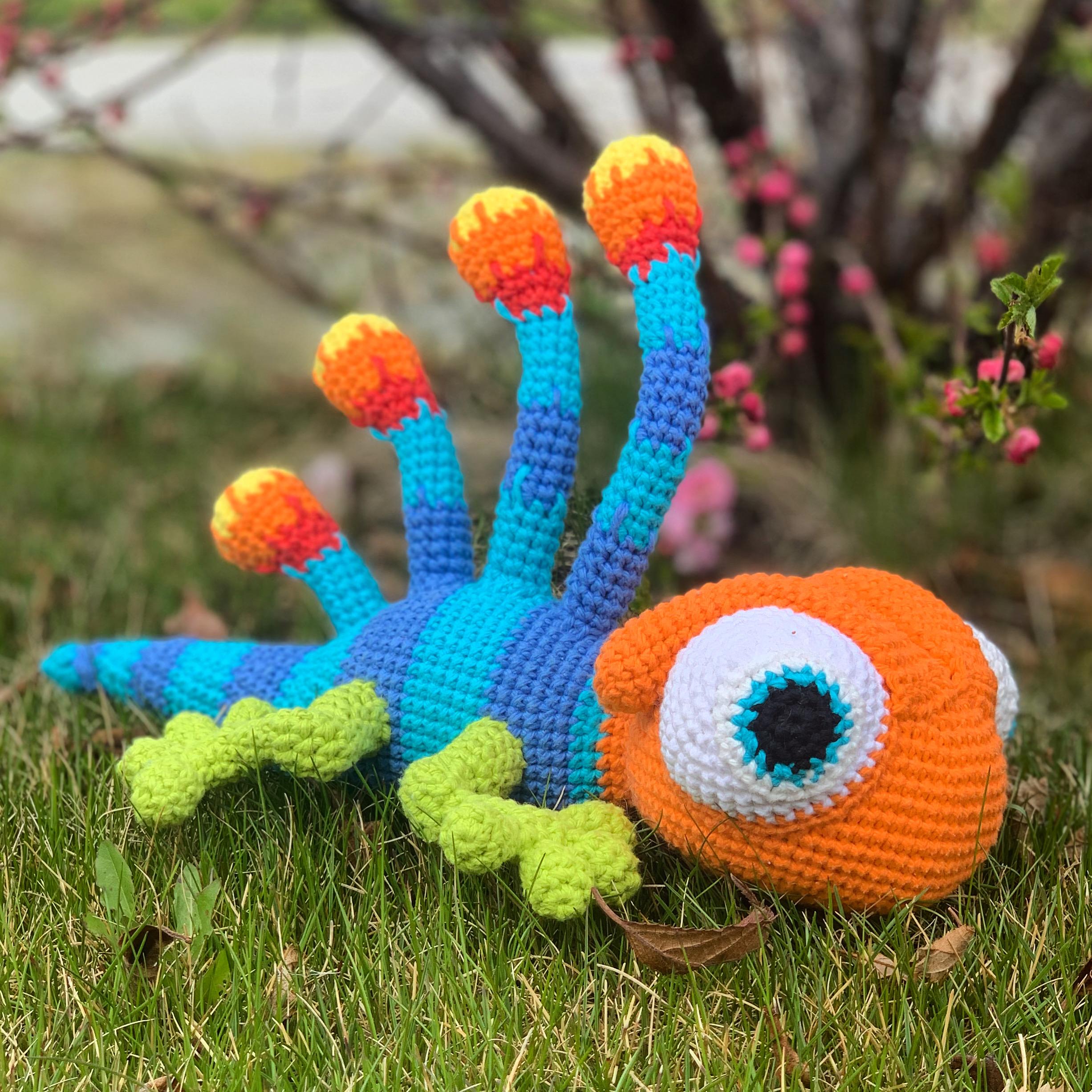 Amigurumi.com - Creations - Albert the Longisquama from Dinosaurs ...