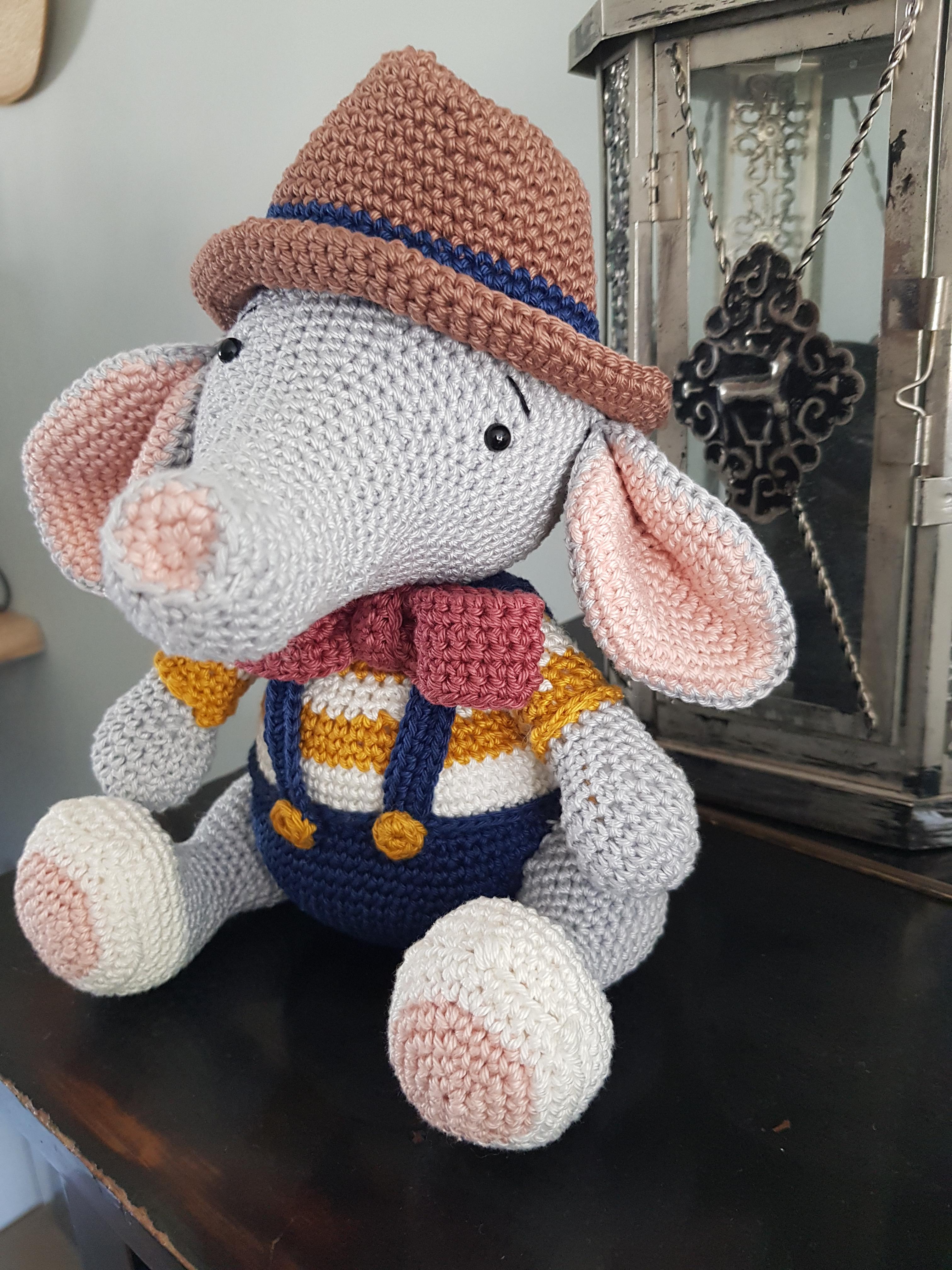 Amigurumi.com - Creations - Doki the elephant from Amigurumi Treasures 2