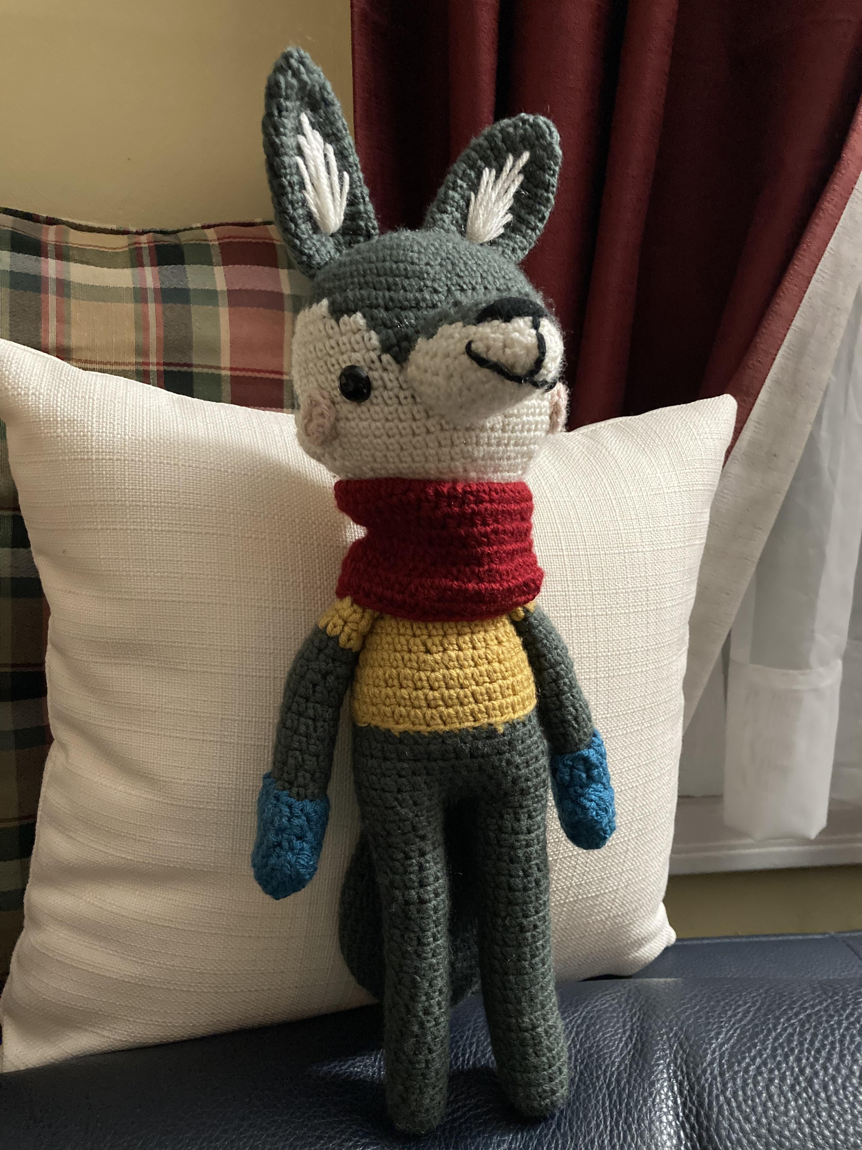 Amigurumi.com - Creations - Harry Wolf from Animal Friends of Pica Pau