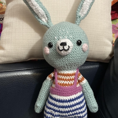 Amigurumi.com - Creations - Gilbert Rabbit from Animal Friends of Pica ...