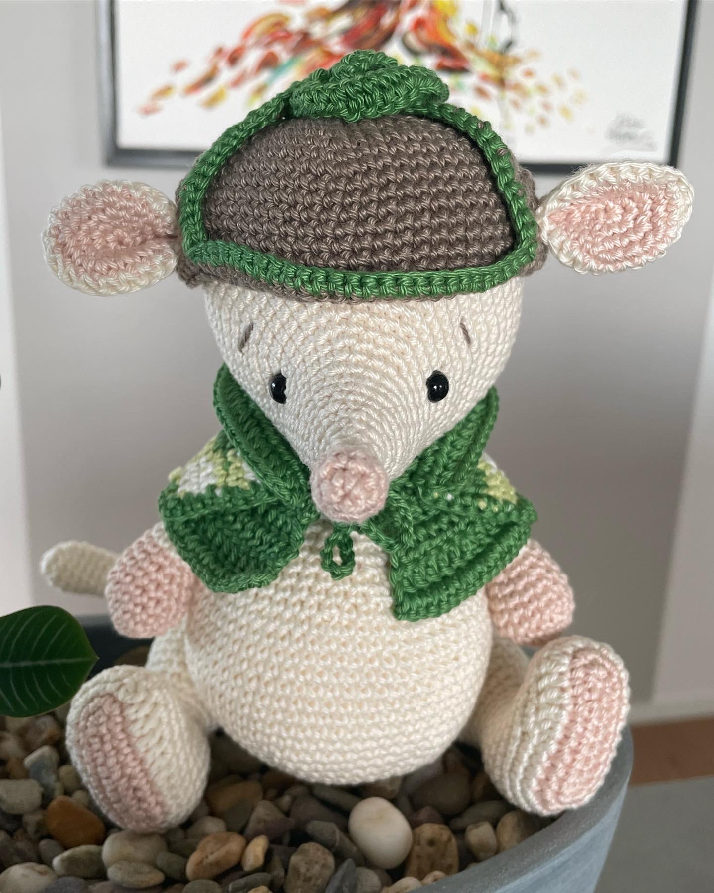 Amigurumi.com - Creations - Benedict the shrew from Amigurumi Treasures 2