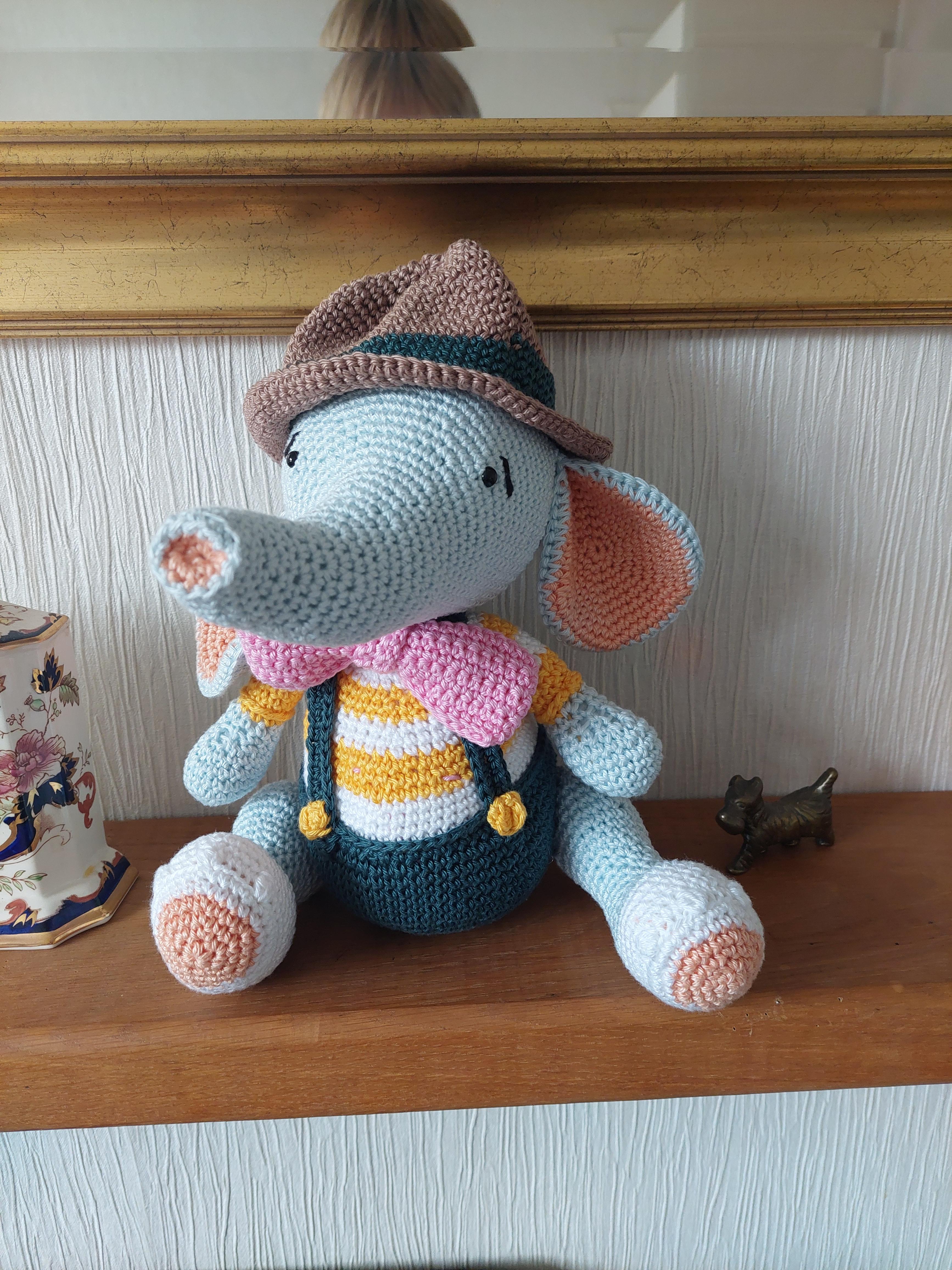 Amigurumi.com - Creations - Doki the elephant from Amigurumi Treasures 2