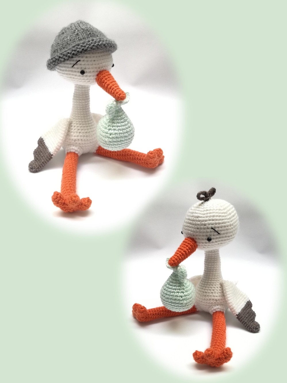Amigurumi.com - Creations - Lucky the Stork from Zoomigurumi 7
