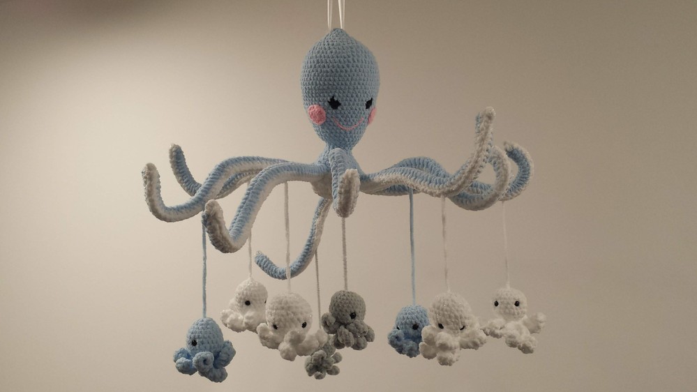Amigurumi.com - Creations - Mama Octa & her Baby Octopi from Amigurumi ...