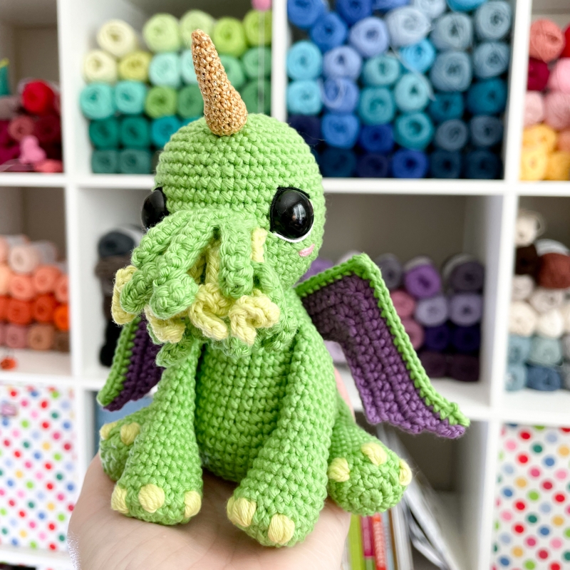Eldritch the Cthulhcorn amigurumi pattern - Amigurumi.com