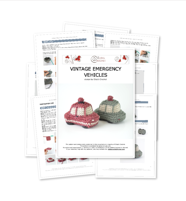 Vintage Emergency Vehicles amigurumi pattern - Amigurumi.com