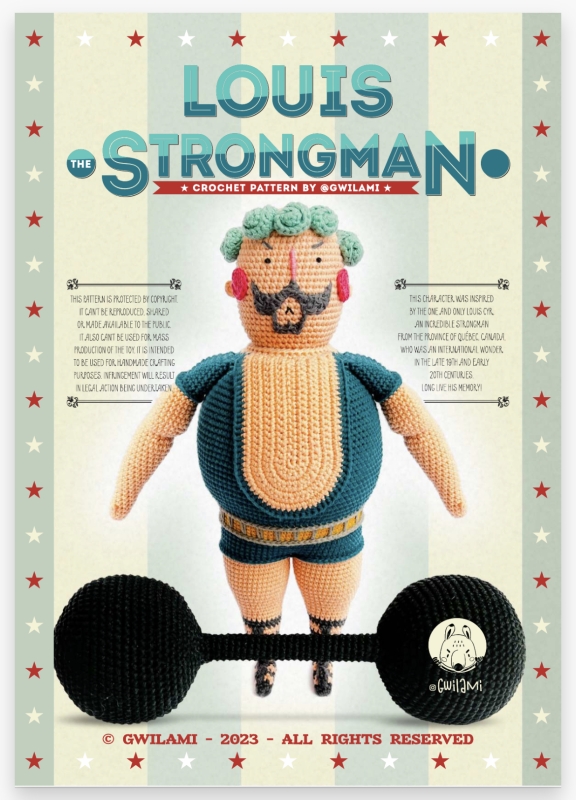 Louis The Strongman amigurumi pattern - Amigurumi.com
