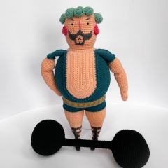 Louis the Traditional Strongman amigurumi pattern - Amigurumi.com