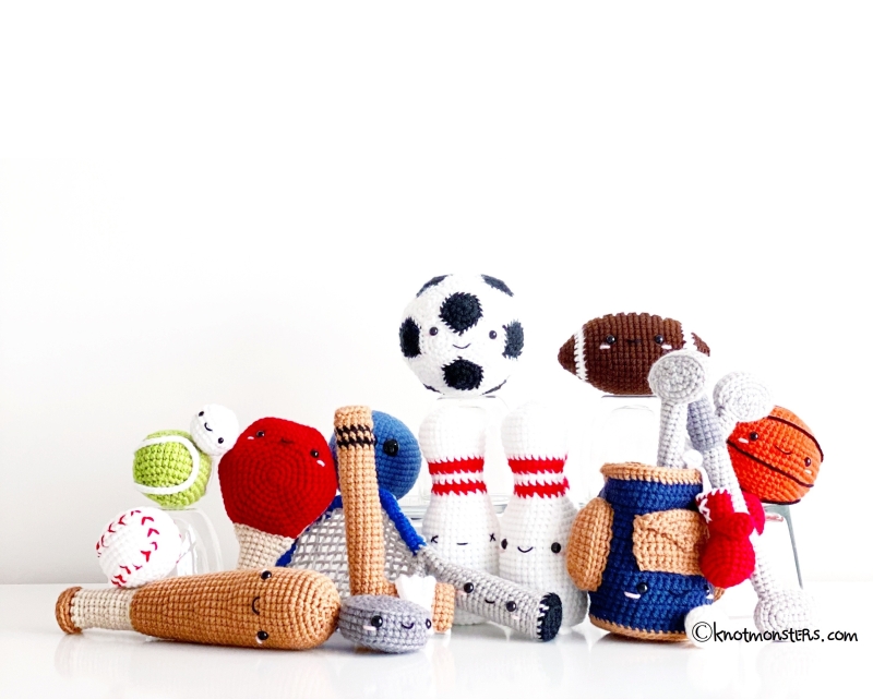 10 Sports Bundle amigurumi pattern - Amigurumi.com