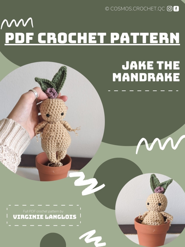Jake the Mandrake plant amigurumi pattern - Amigurumi.com