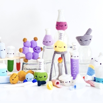 18 Chemistry Set Bundle amigurumi pattern - Amigurumi.com