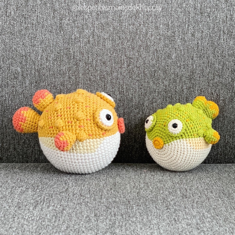 Fluffy the puffer fish amigurumi pattern - Amigurumi.com