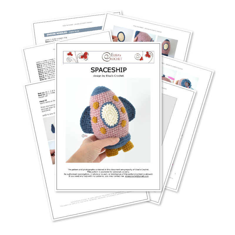 Spaceship amigurumi pattern - Amigurumi.com