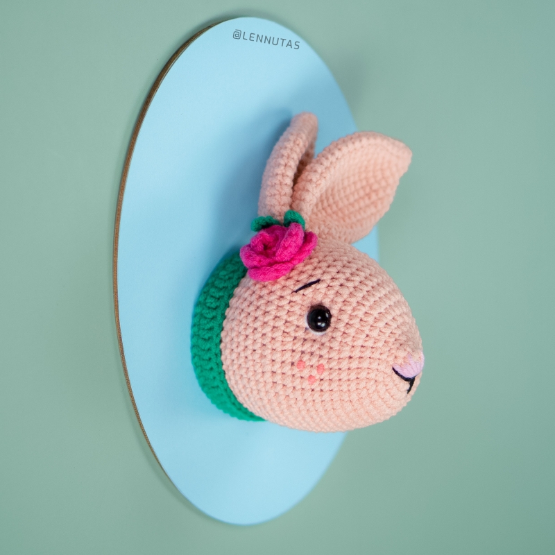 Cute Bunny Head - Free amigurumi pattern