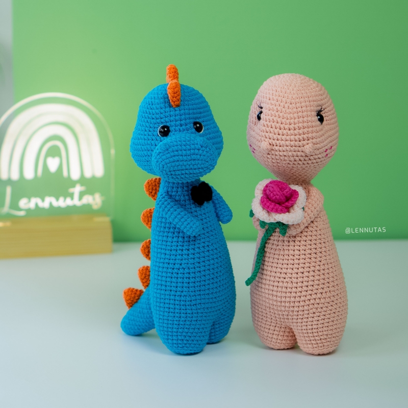 Dinosaur Couple: Jasper n Ruby amigurumi pattern - Amigurumi.com