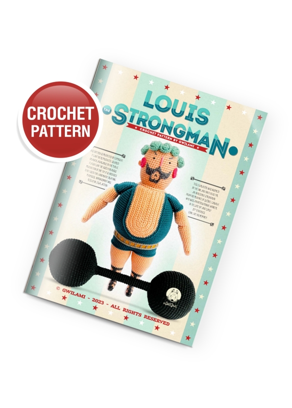 Louis the Traditional Strongman amigurumi pattern - Amigurumi.com