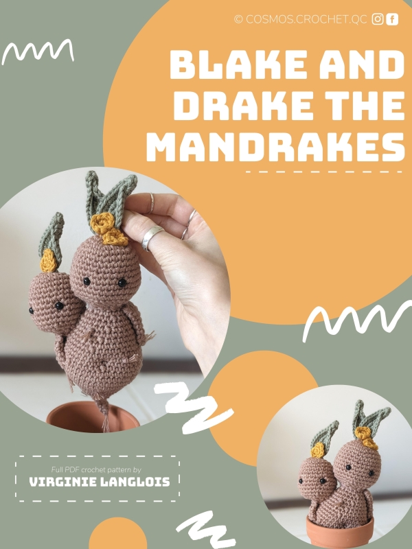 Blake and Drake the mandrakes amigurumi pattern - Amigurumi.com