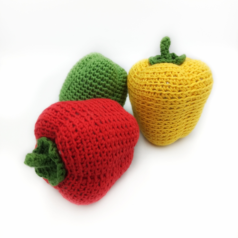 Bell pepper- Play food vegetable amigurumi pattern - Amigurumi.com