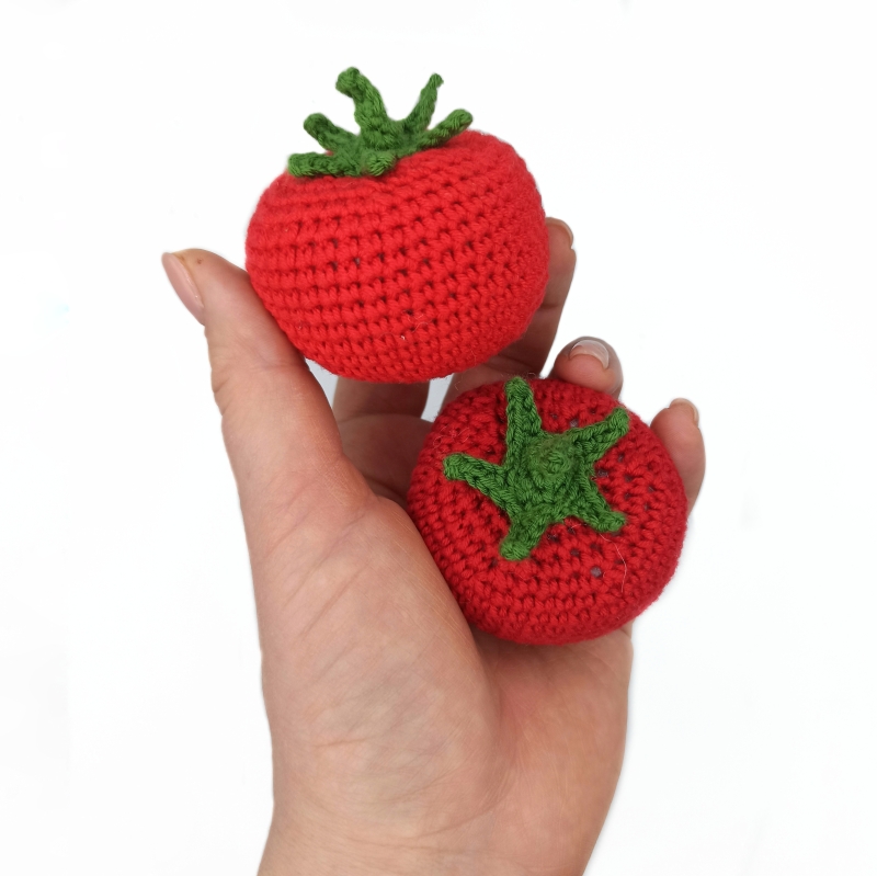 Tomato - Play food vegetables amigurumi pattern - Amigurumi.com