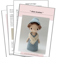 Jane Austen amigurumi pattern - Amigurumi.com