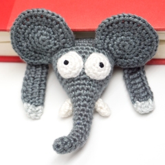 Elephant Bookmark amigurumi pattern - Amigurumi.com