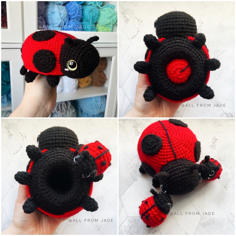 Charlene the Mama Ladybug & baby amigurumi pattern - Amigurumi.com