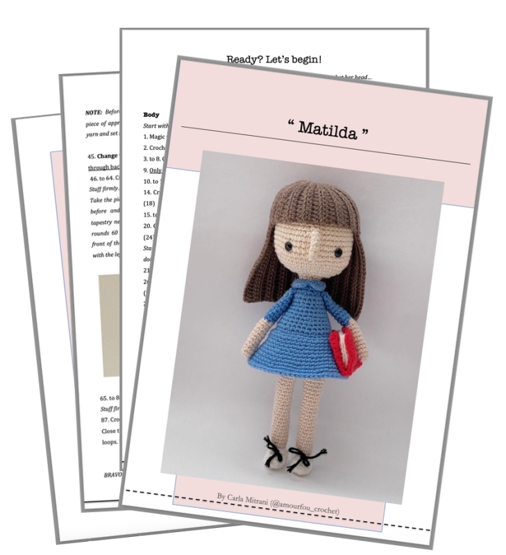 Roald Dahl's Matilda amigurumi pattern - Amigurumi.com