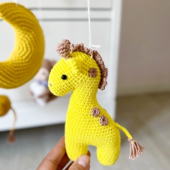 Crochet Baby Mobile Safari Animals amigurumi pattern - Amigurumi.com
