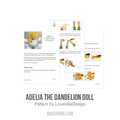 Adelia the Dandelion Doll amigurumi pattern - Amigurumi.com