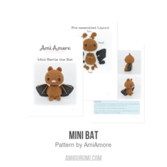 Mini Bat amigurumi pattern - Amigurumi.com