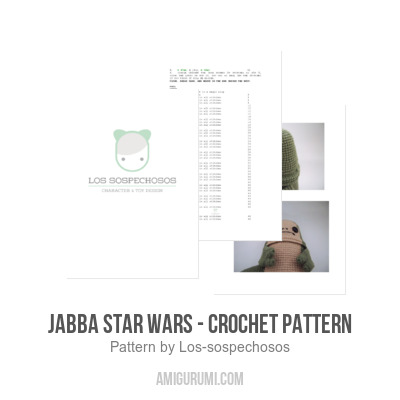 Jabba Star Wars - Crochet Pattern amigurumi pattern - Amigurumi.com