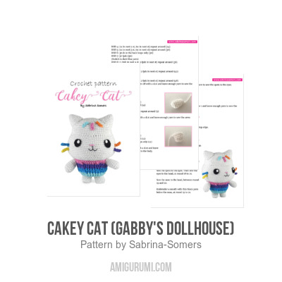 Cakey Cat (Gabby's Dollhouse) amigurumi pattern - Amigurumi.com