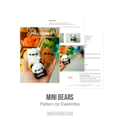 Mini Bears amigurumi pattern - Amigurumi.com