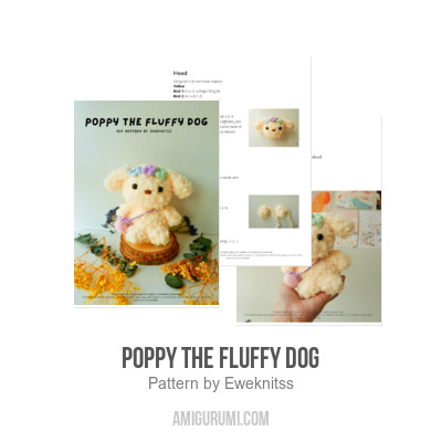 Poppy the Fluffy Dog amigurumi pattern - Amigurumi.com