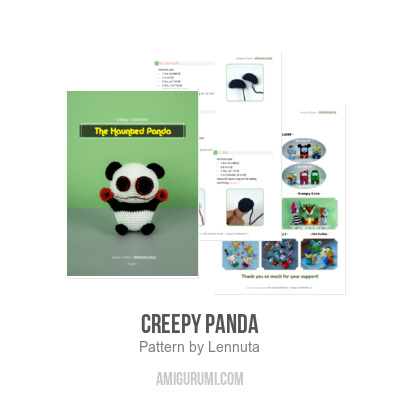 Creepy Panda amigurumi pattern - Amigurumi.com
