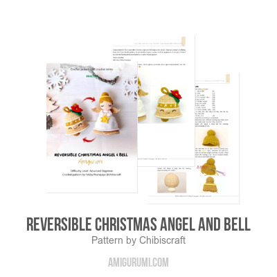 Reversible Christmas Angel and Bell amigurumi pattern - Amigurumi.com