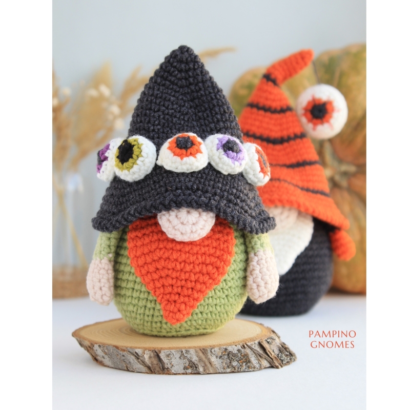 Halloween Eye Gnome pattern amigurumi pattern - Amigurumi.com