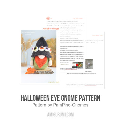 Halloween Eye Gnome pattern amigurumi pattern - Amigurumi.com