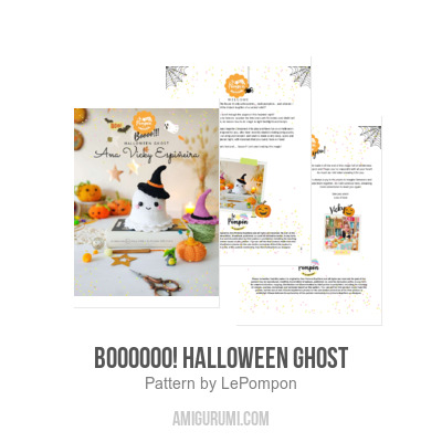 Boooooo! Halloween Ghost amigurumi pattern - Amigurumi.com
