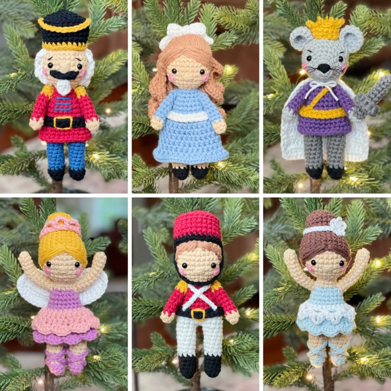 Nutcracker Ornament Collection amigurumi pattern - Amigurumi.com