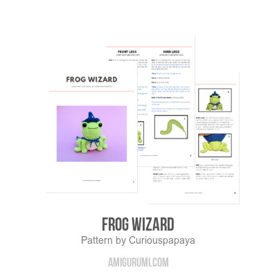 Frog Wizard amigurumi pattern - Amigurumi.com