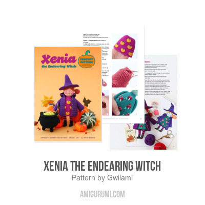 Xenia the Endearing Witch amigurumi pattern - Amigurumi.com