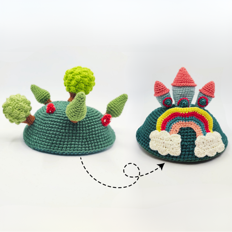 Reversible toy with finger puppets amigurumi pattern - Amigurumi.com