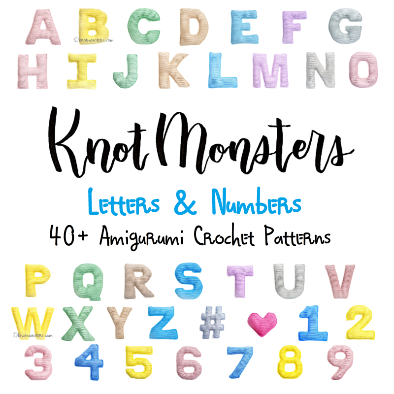 Letters & Numbers Bundle amigurumi pattern - Amigurumi.com