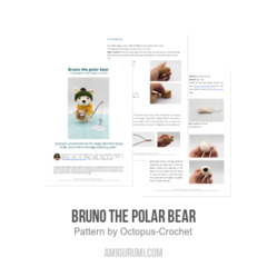 Bruno the polar bear amigurumi pattern - Amigurumi.com