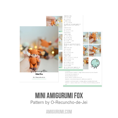 Mini amigurumi fox amigurumi pattern - Amigurumi.com