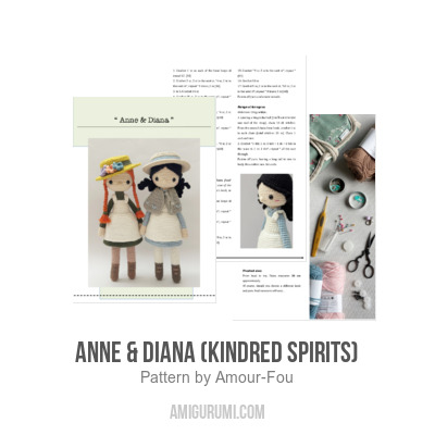 Anne & Diana (Kindred Spirits) amigurumi pattern - Amigurumi.com